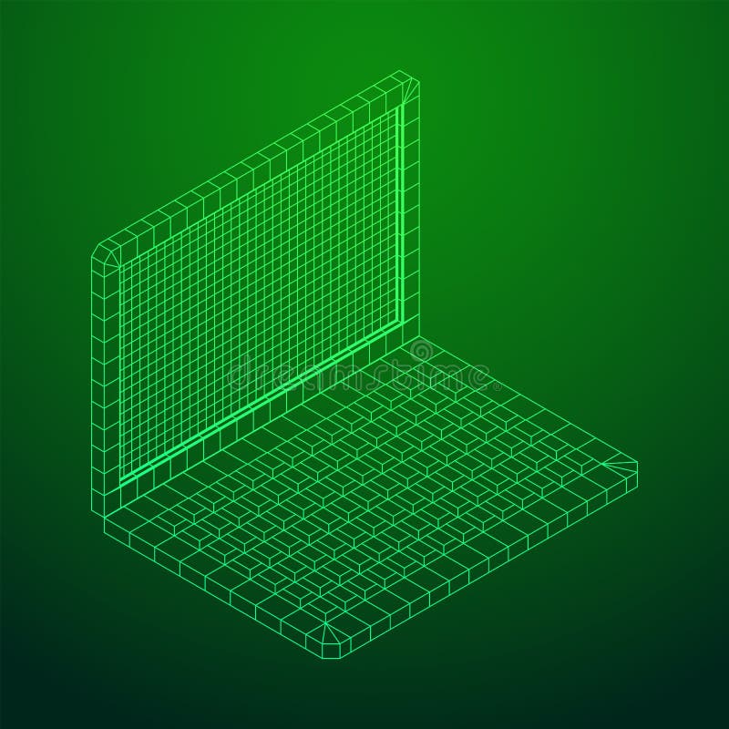 Laptop Abstract Mesh Background Vector Stock Vector - Illustration of ...