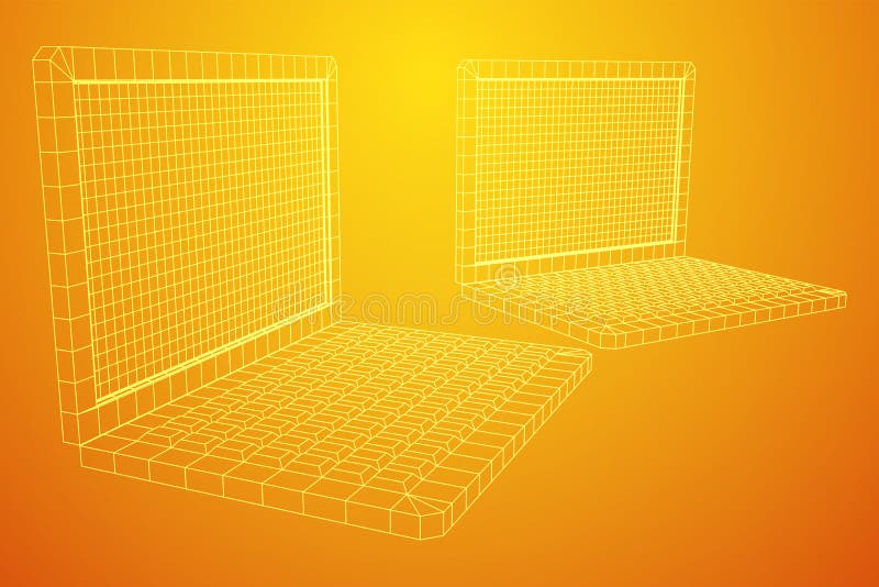 Laptop Abstract Mesh Background Vector Stock Vector - Illustration of ...
