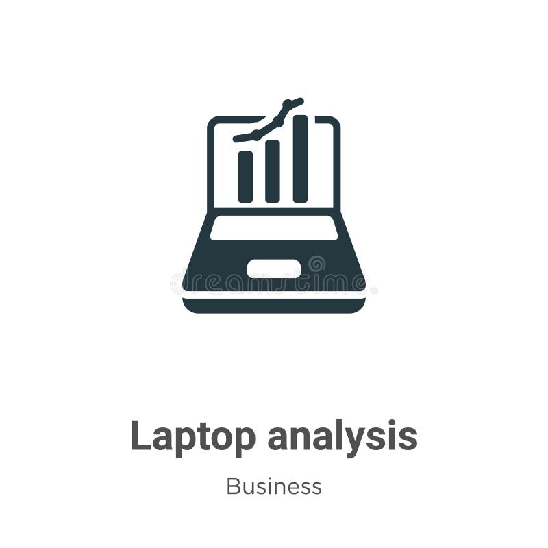 Laptop Analysis Icon in Filled, Thin Line, Outline and Stroke Style ...