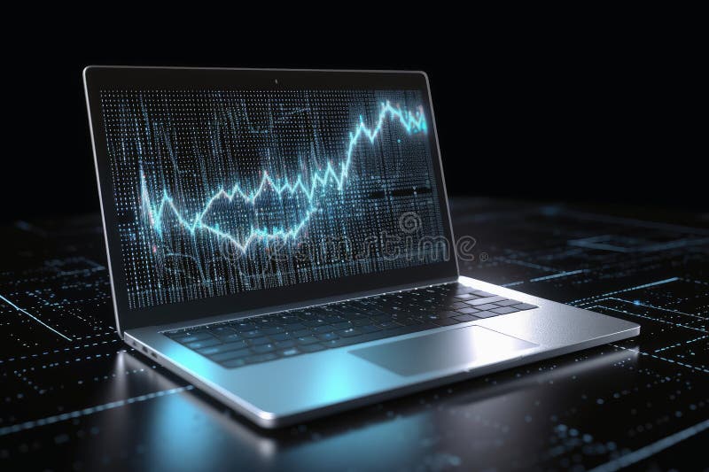 A Laptop and Analytical Data Digital Art Created with Generative AI ...