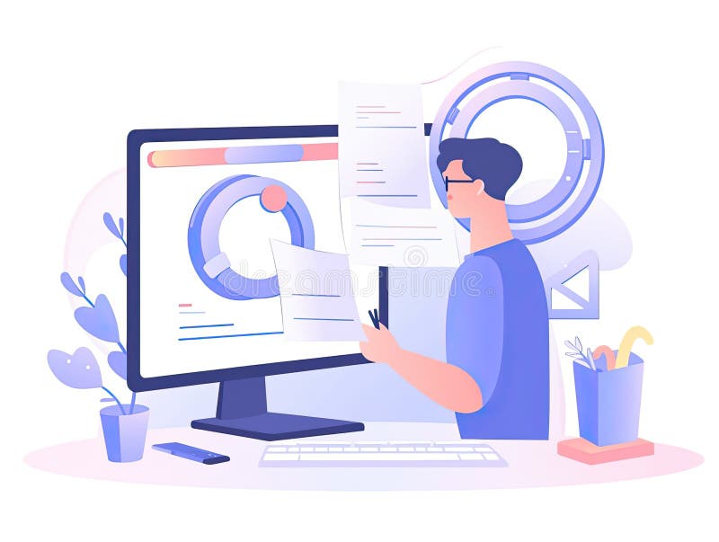 Laptop Application Programmer Working on Computer Code Stock ...