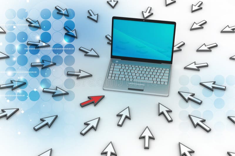 Mouse point arrows stock illustration. Illustration of link - 49928688