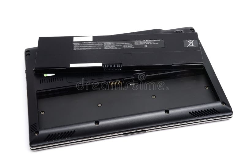Laptop battery stock image. Image of advancement, recharge - 28912845