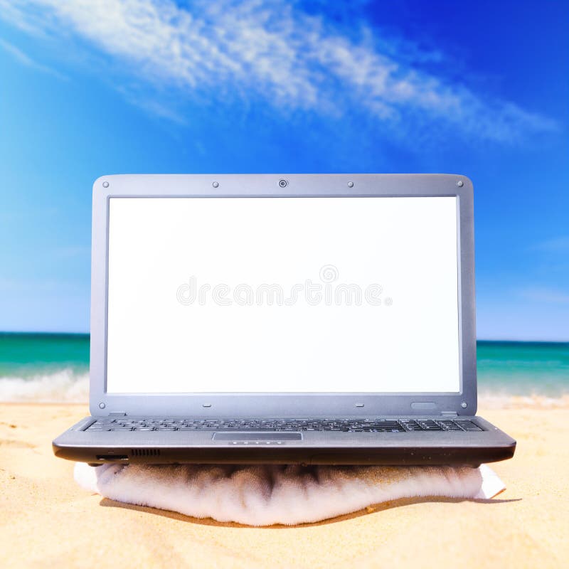 Laptop stock photo. Image of scenic, vacation, digital - 8791616