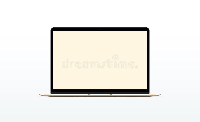 Laptop front view stock photo. Image of computer, white - 27469124