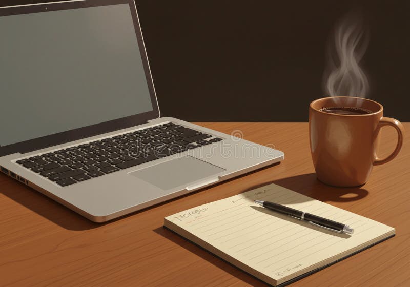 Brown notepad Background stock illustration. Illustration of note ...