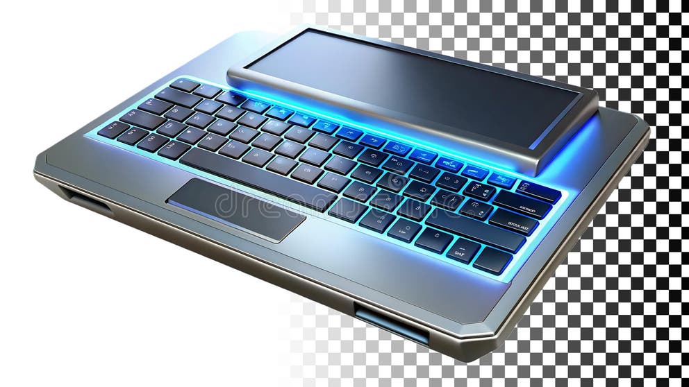 Laptop with Blue Screen, Technology Device, Digital Interface Png ...