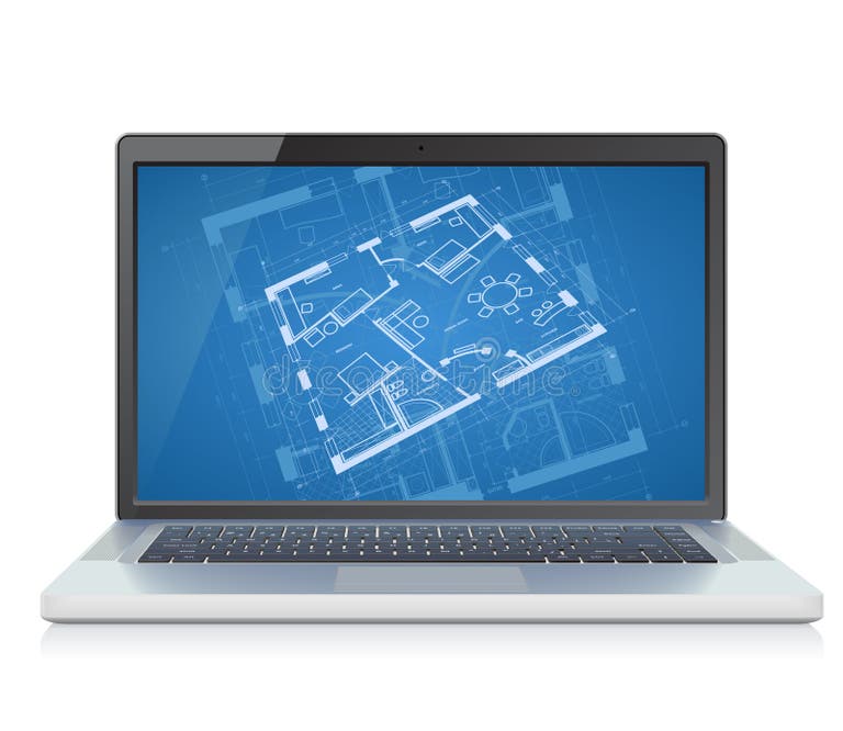 Laptop Blueprint Technology Background Stock Illustrations – 546 Laptop ...