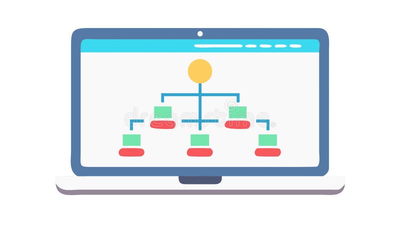 Laptop with Bookshelf, Digital Library & E-reading Resources, Vector Design Generative AI Stock ...