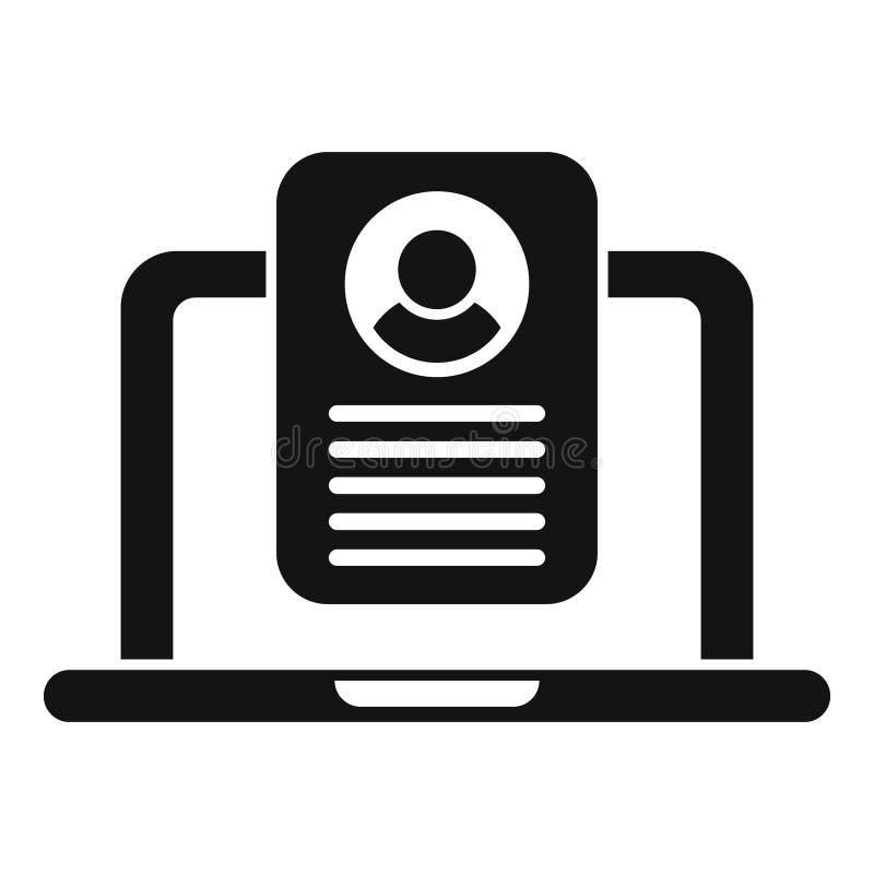 Laptop Brand Ambassador Icon Simple Vector. Social Media Stock ...