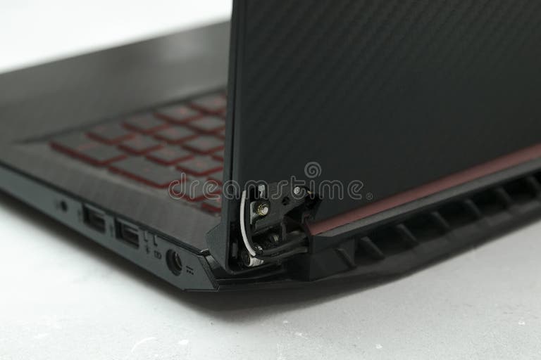 Laptop is Broken with Arm Hinge on the Screen,laptop Cover,repair Loop ...