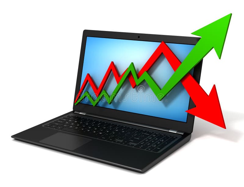 Business Finance Graph 3d Illustration Stock Illustration ...