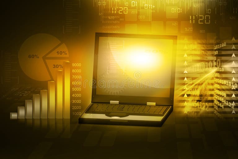 Growth Laptop Bar Graph Stock Illustrations – 5,413 Growth Laptop Bar ...