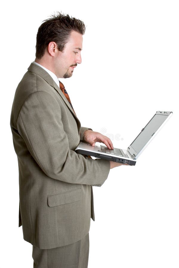 Laptop Business Man stock image. Image of businessman - 2604313