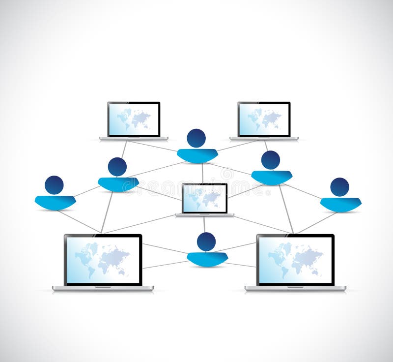 Business Network Communication Concept Stock Illustration ...