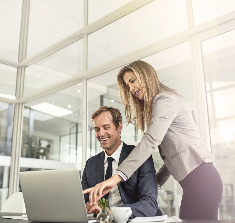 Business People, Group and Happy with Tablet in Office for Online Browsing, Reading Email or ...