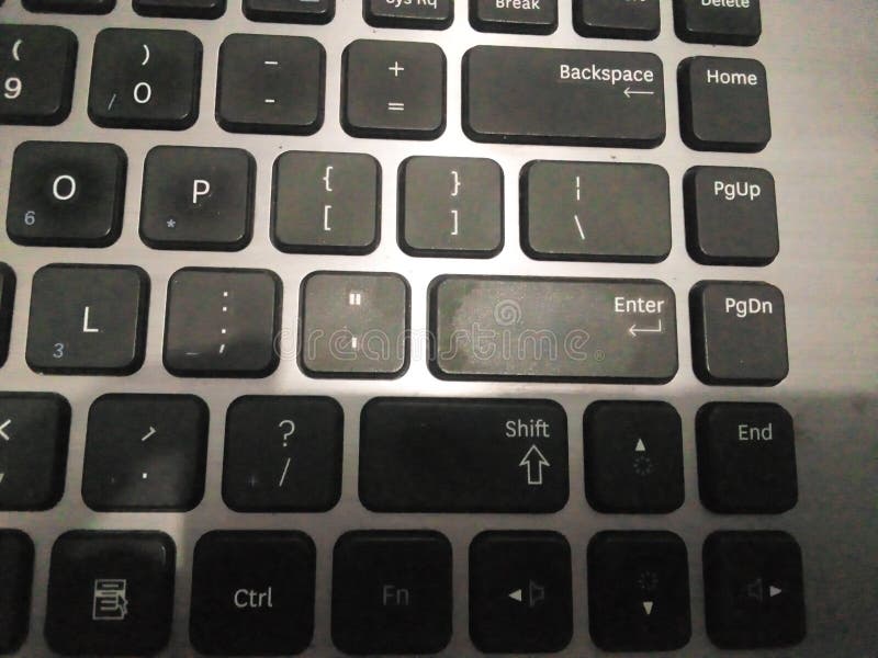 Laptop Buttons Enter Kepboard Image Stock Photo - Image of laptop ...