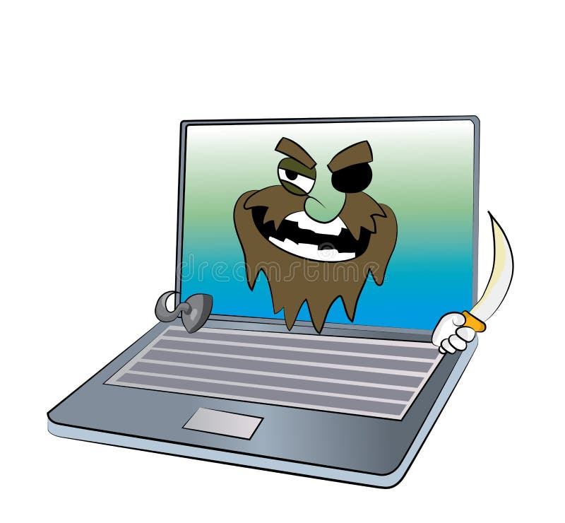 Sad laptop cartoon stock illustration. Illustration of sadness - 48732792
