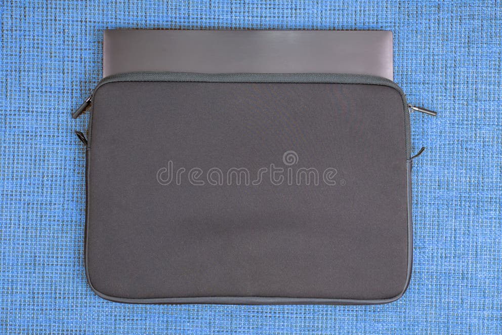 Laptop Case. Zipper Close-up. Device Protection Stock Photo - Image of ...
