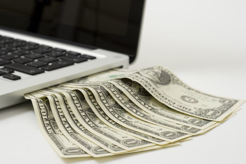 Laptop cash stock image. Image of concepts, isolated - 11117173