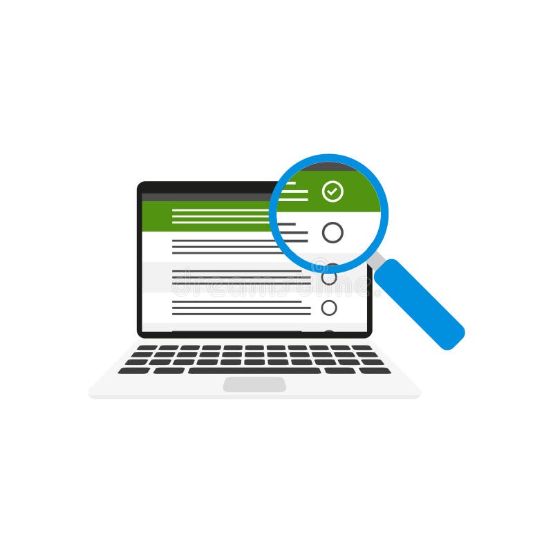 Magnifying Glass Check Mark Stock Illustrations – 4,290 Magnifying ...