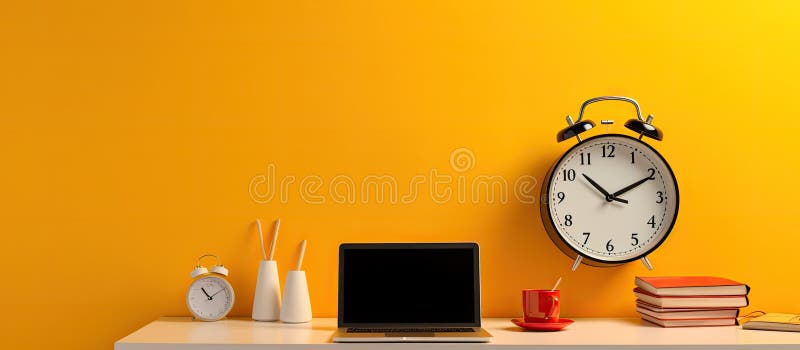 Modern Office Desk Setup Showing Schedule Stock Photos - Free & Royalty ...