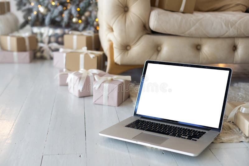 Laptop Close Up Mock Up Screen View Editorial Image - Image of computer ...