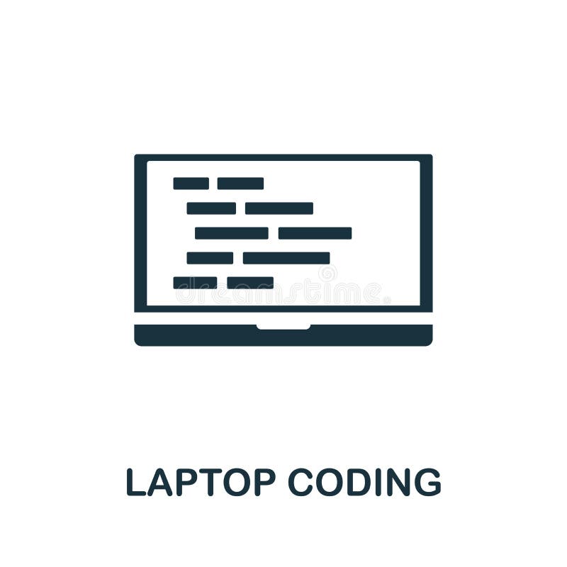 Coding Icon. Creative Element Design from Programmer Icons Collection Stock Vector ...