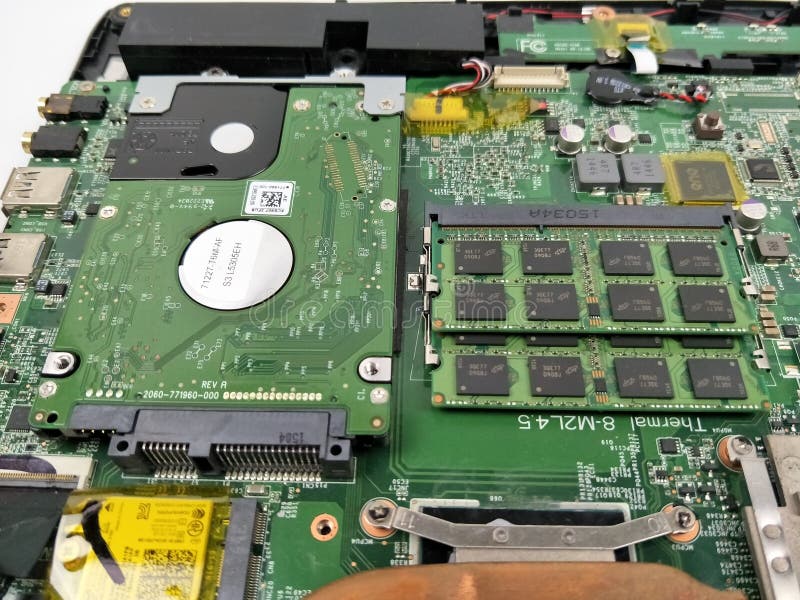 Laptop component dissambly editorial stock photo. Image of hand - 126282758