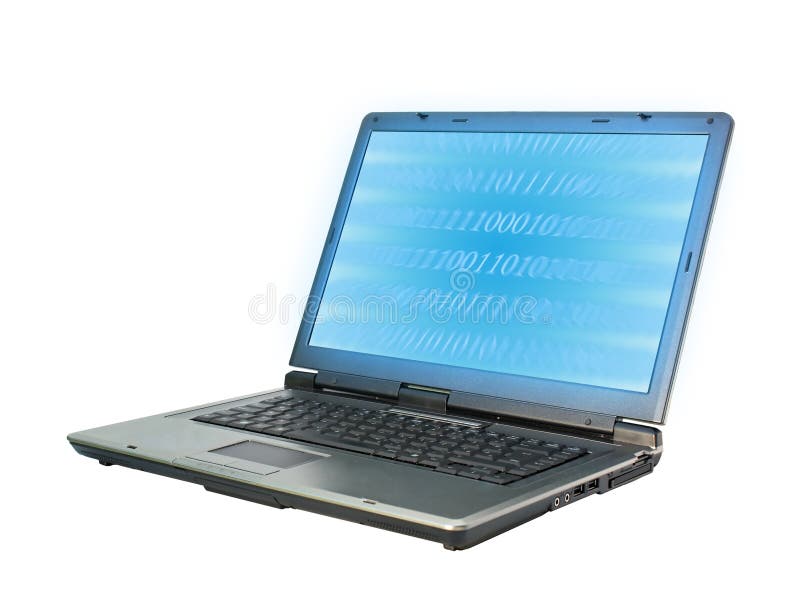 Open laptop computer stock photo. Image of details, computer - 14854264
