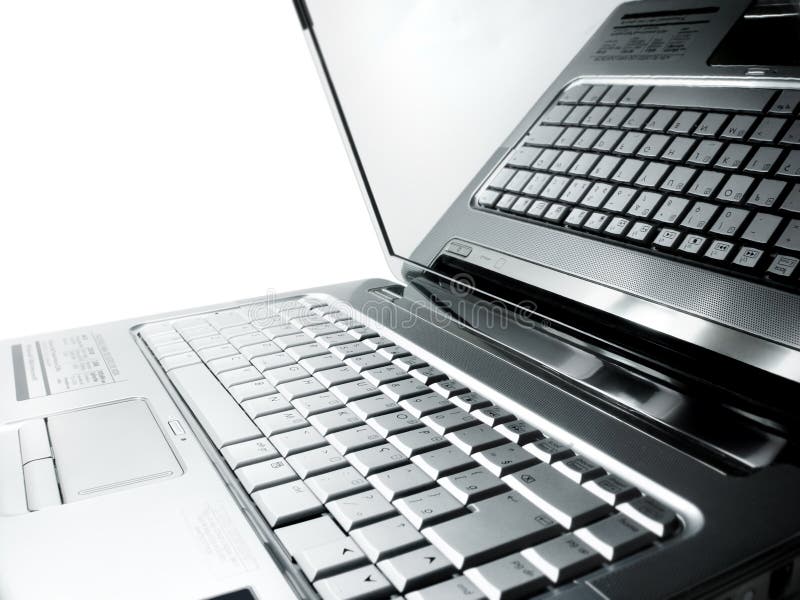 Laptop Computer stock image. Image of computer, mirror - 10910959