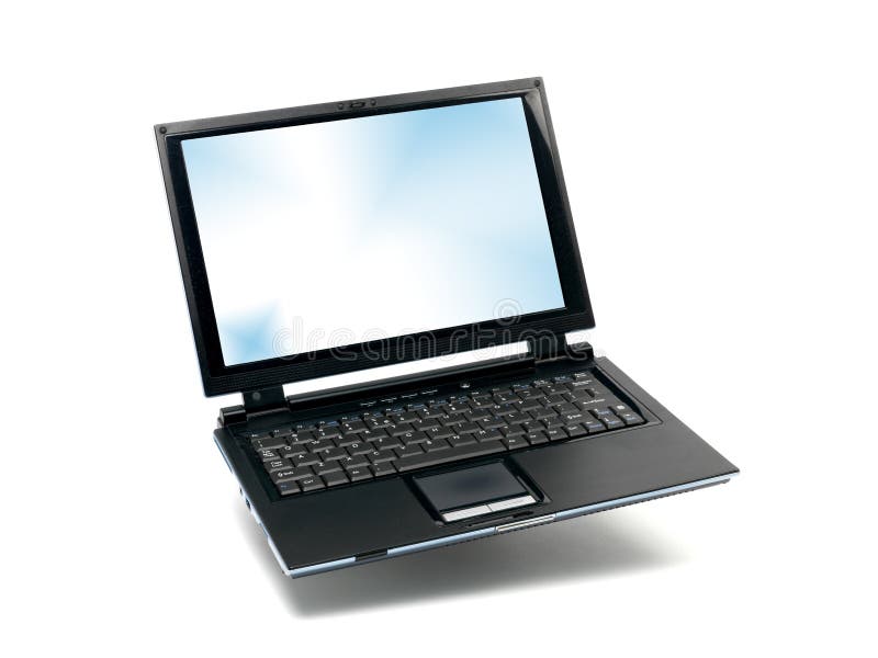 Laptop computer stock image. Image of impact, instant - 7106955