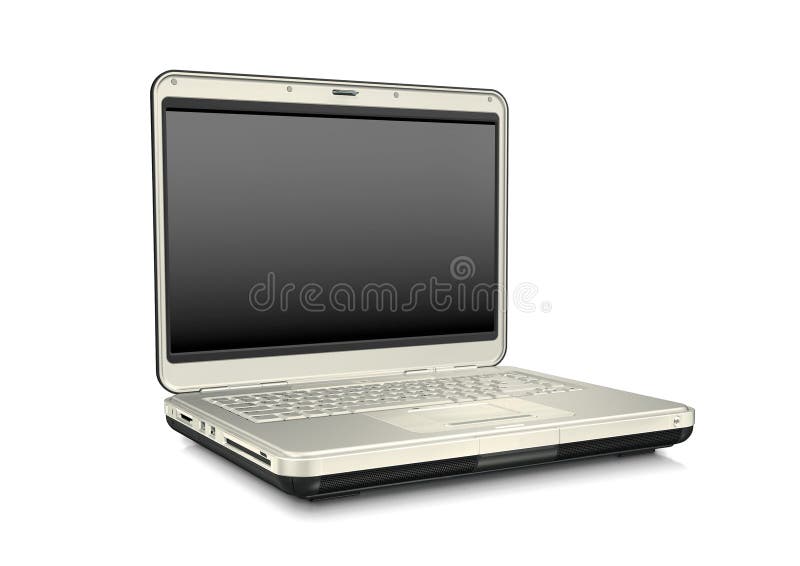 Laptop computer stock image. Image of impact, instant - 7106955