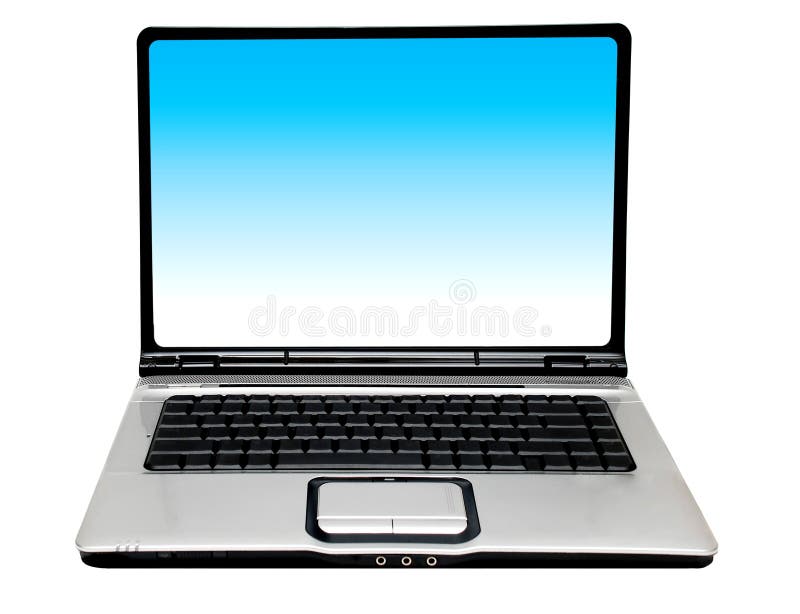 Laptop computer stock image. Image of laptop, white, smart - 3673085