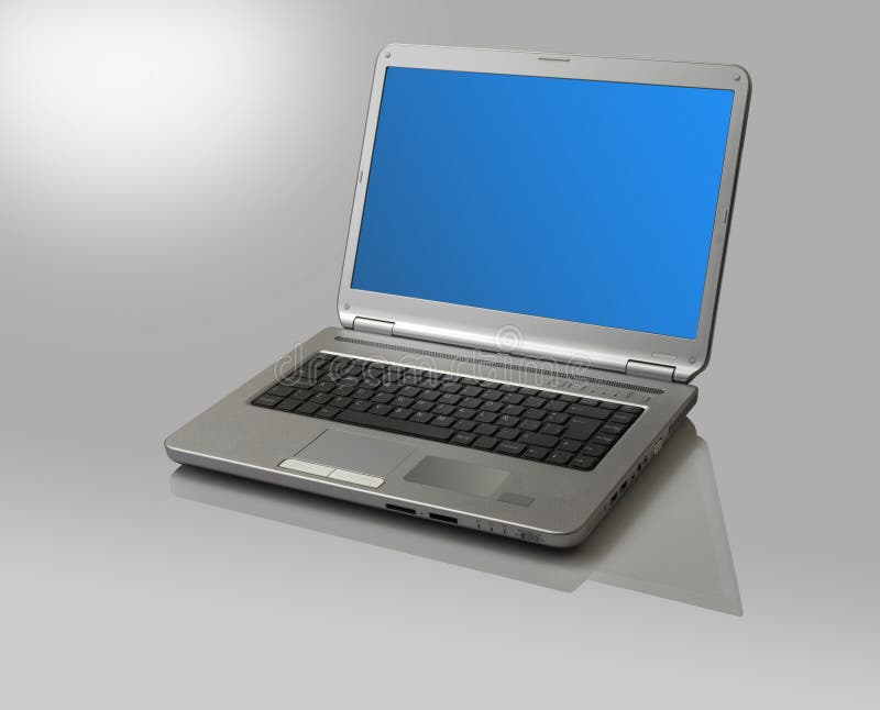 Laptop Computer stock image. Image of metalic, isolated - 8232789