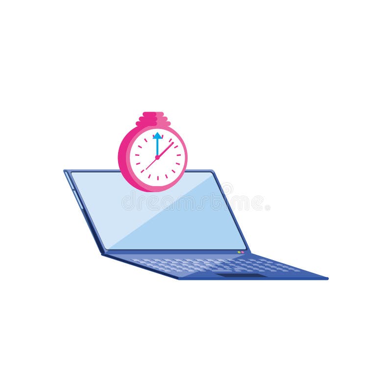 Computer Alarm Software Line Icon Stock Vector - Illustration of ...
