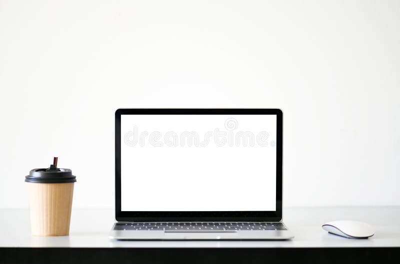 Blank Screen Computer, Desktop PC. for Business Stock Image - Image of ...