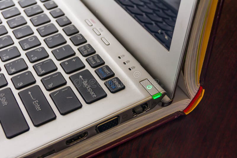 School Books On Desk, Education Concept, Educate, Technology, Cat ...
