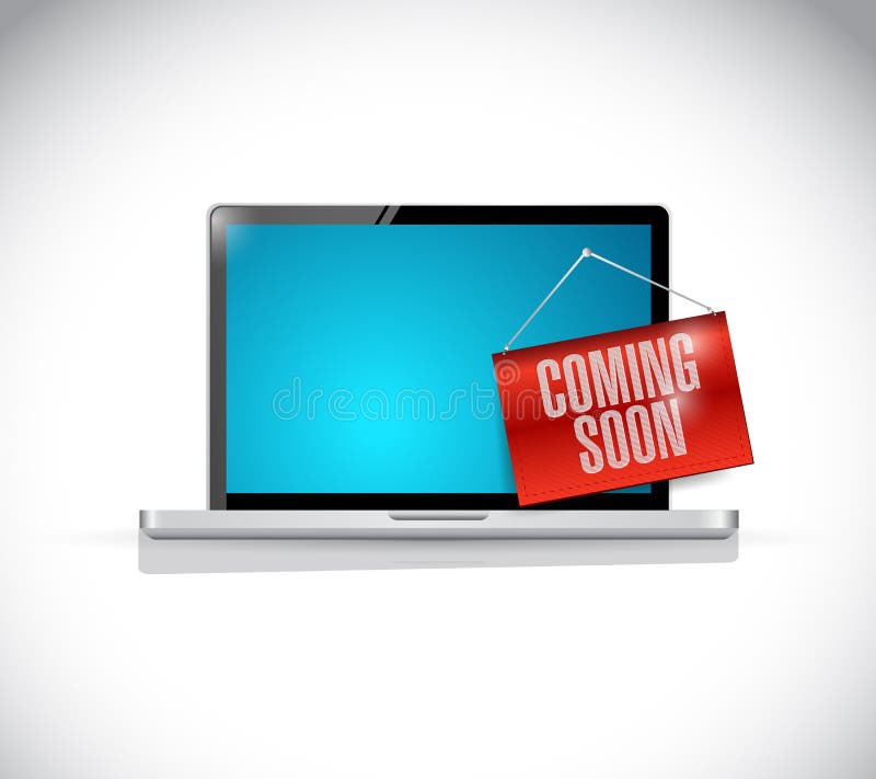 Coming Soon Laptop Stock Illustrations – 151 Coming Soon Laptop Stock ...