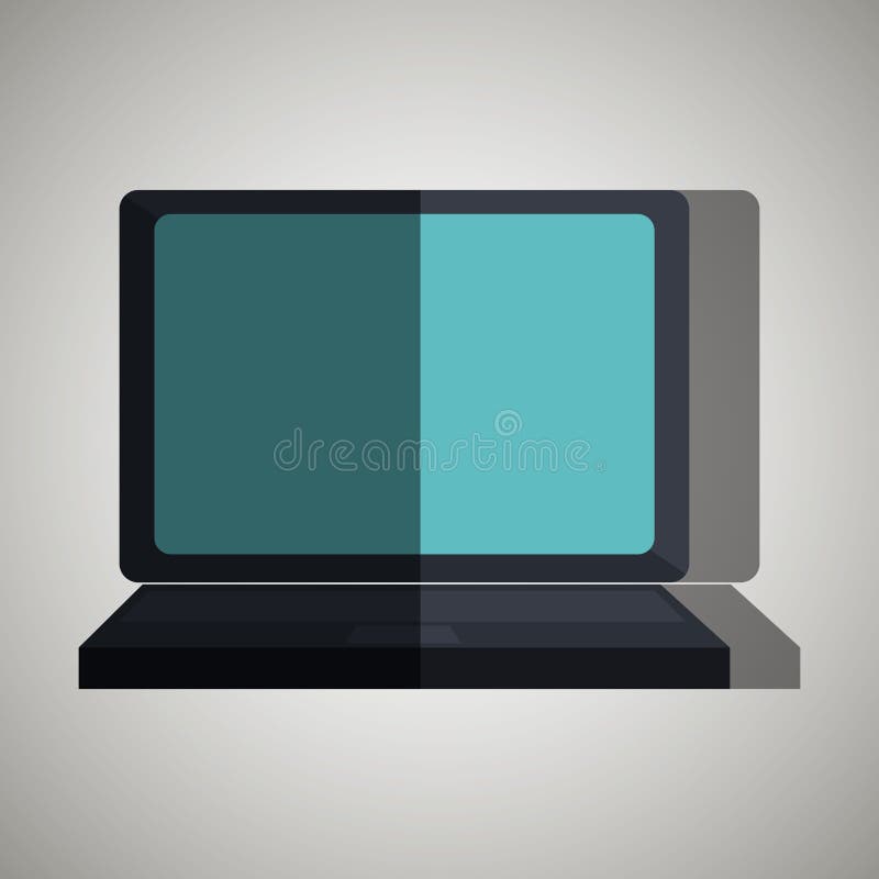 Laptop computer design stock illustration. Illustration of notebook ...