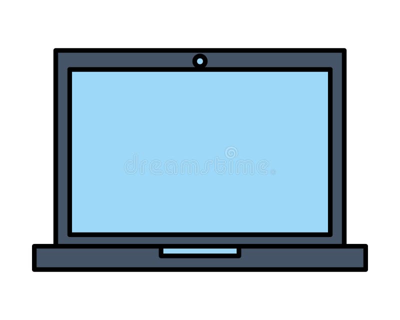 Laptop Computer Device Technology Digital Stock Vector - Illustration ...