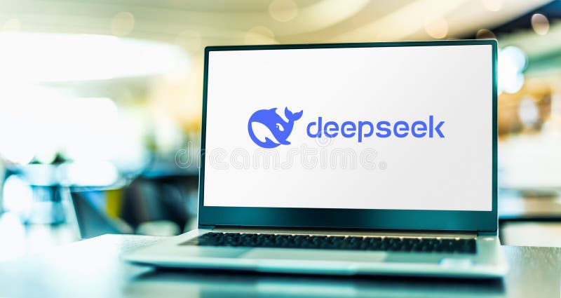 Laptop Computer Displaying Logo of DeepSeek Editorial Photography ...