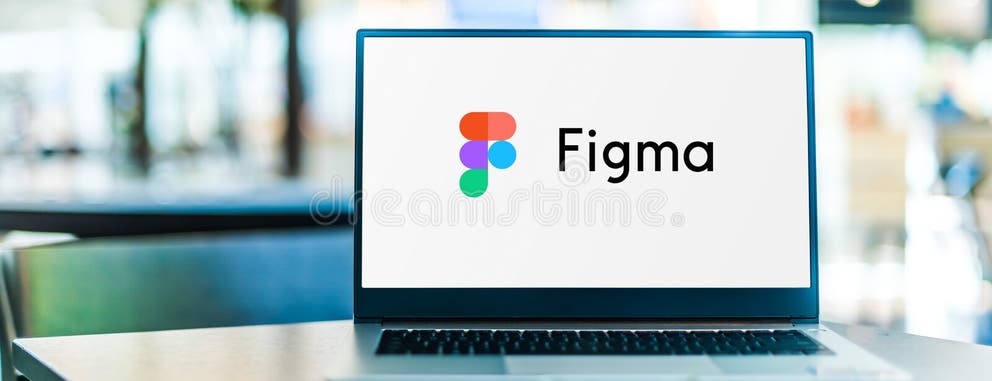 Laptop Computer Displaying Logo of Figma Editorial Stock Image - Image ...