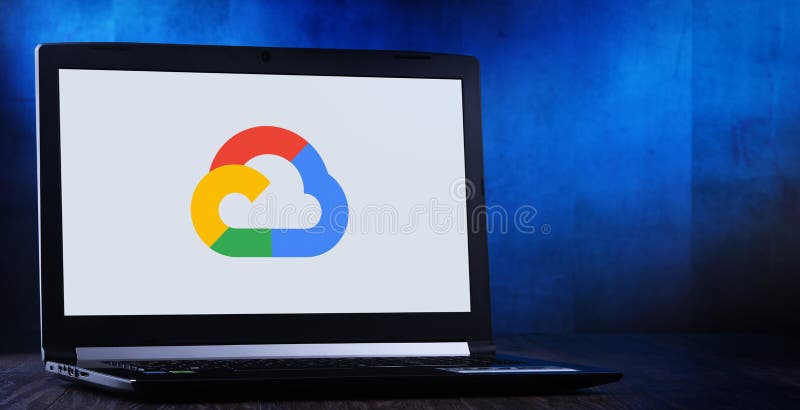 Laptop Computer Displaying Logo of Google Cloud Platform Editorial ...