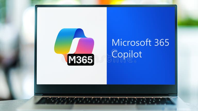 Laptop Computer Displaying Logo of Microsoft 365 Copilot Editorial ...