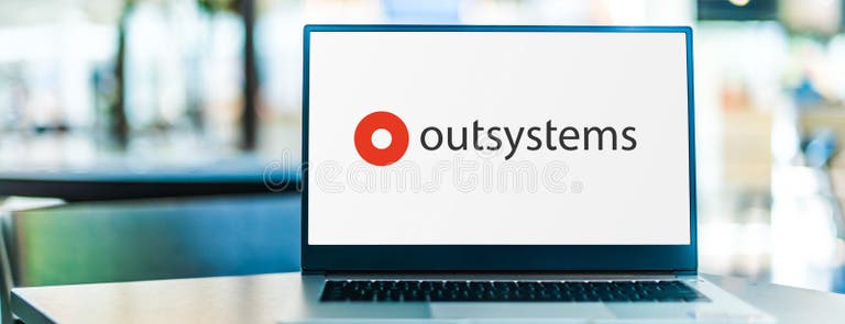 Laptop Computer Displaying Logo of OutSystems Editorial Photo - Image ...