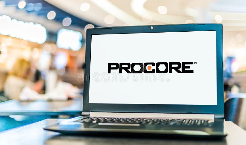Laptop Computer Displaying Logo of Procore Technologies Editorial Image ...