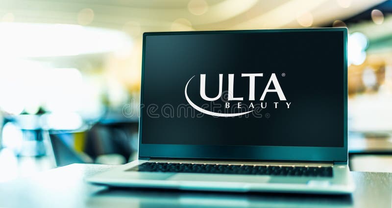 Laptop Computer Displaying Logo of Ulta Beauty Editorial Image - Image ...