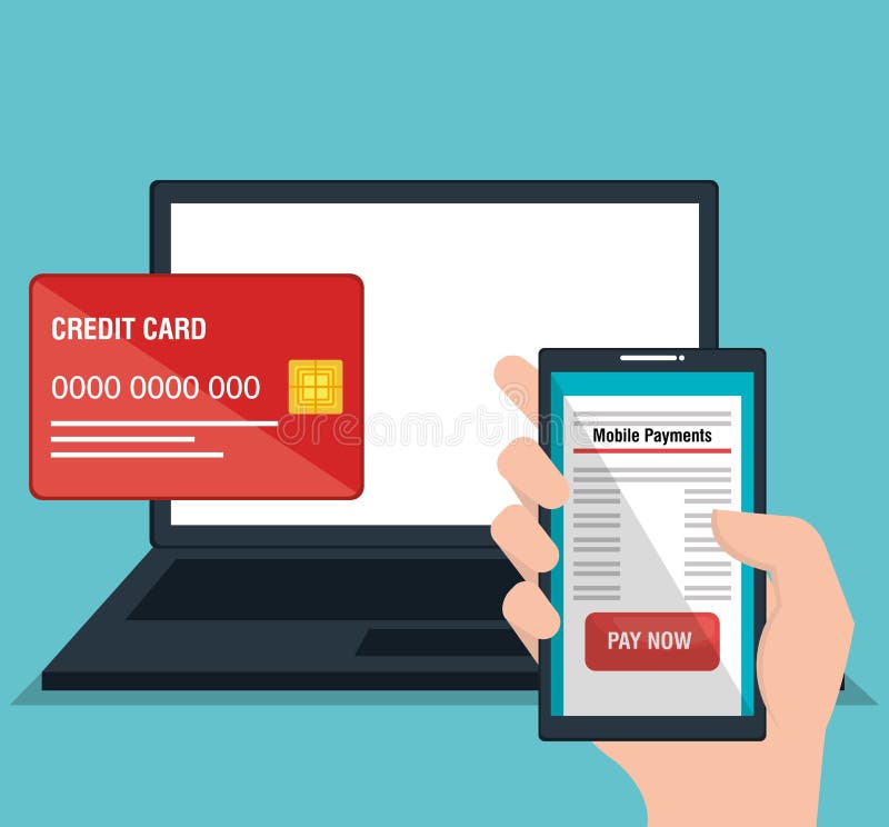 Laptop Computer Electronic Commerce Stock Vector - Illustration of ...