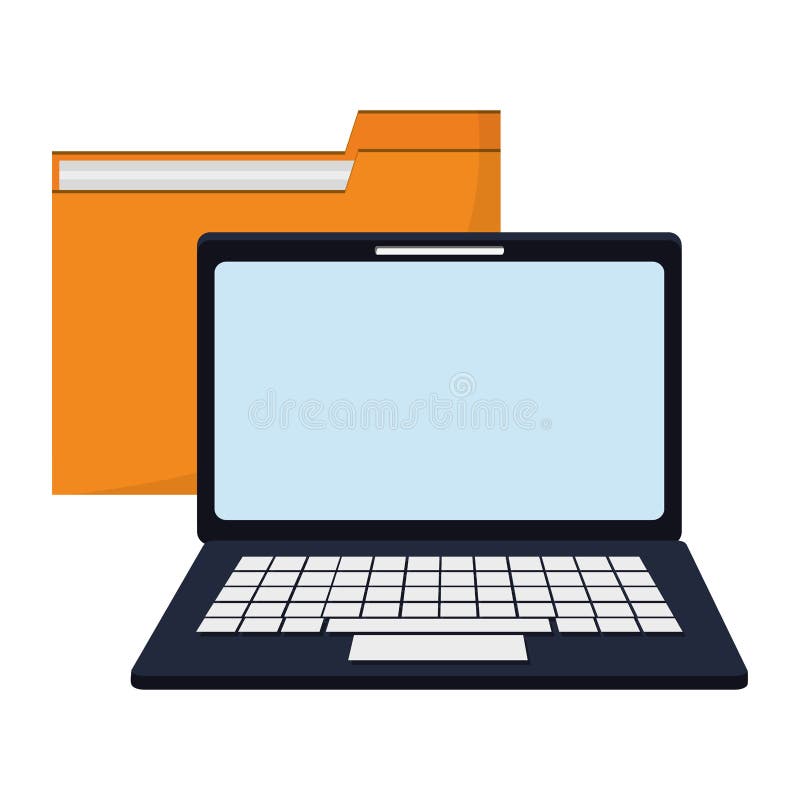 Computer Folder Icon , Illustration Stock Illustration - Illustration ...